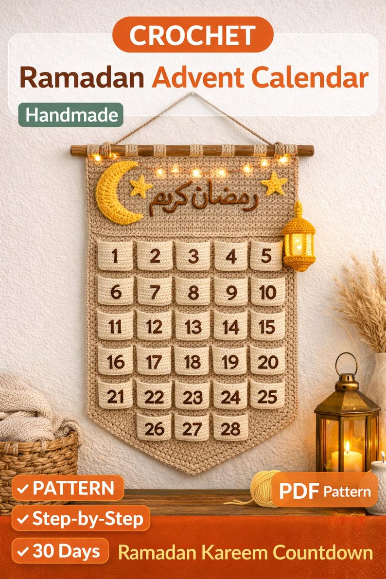 Crochet Ramadan Advent Calendar Pattern| PDF Download - Etsy