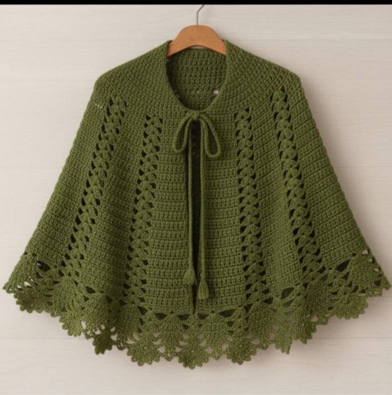 Winter Poncho Wrap Pattern_ Instant Download PDF - Etsy