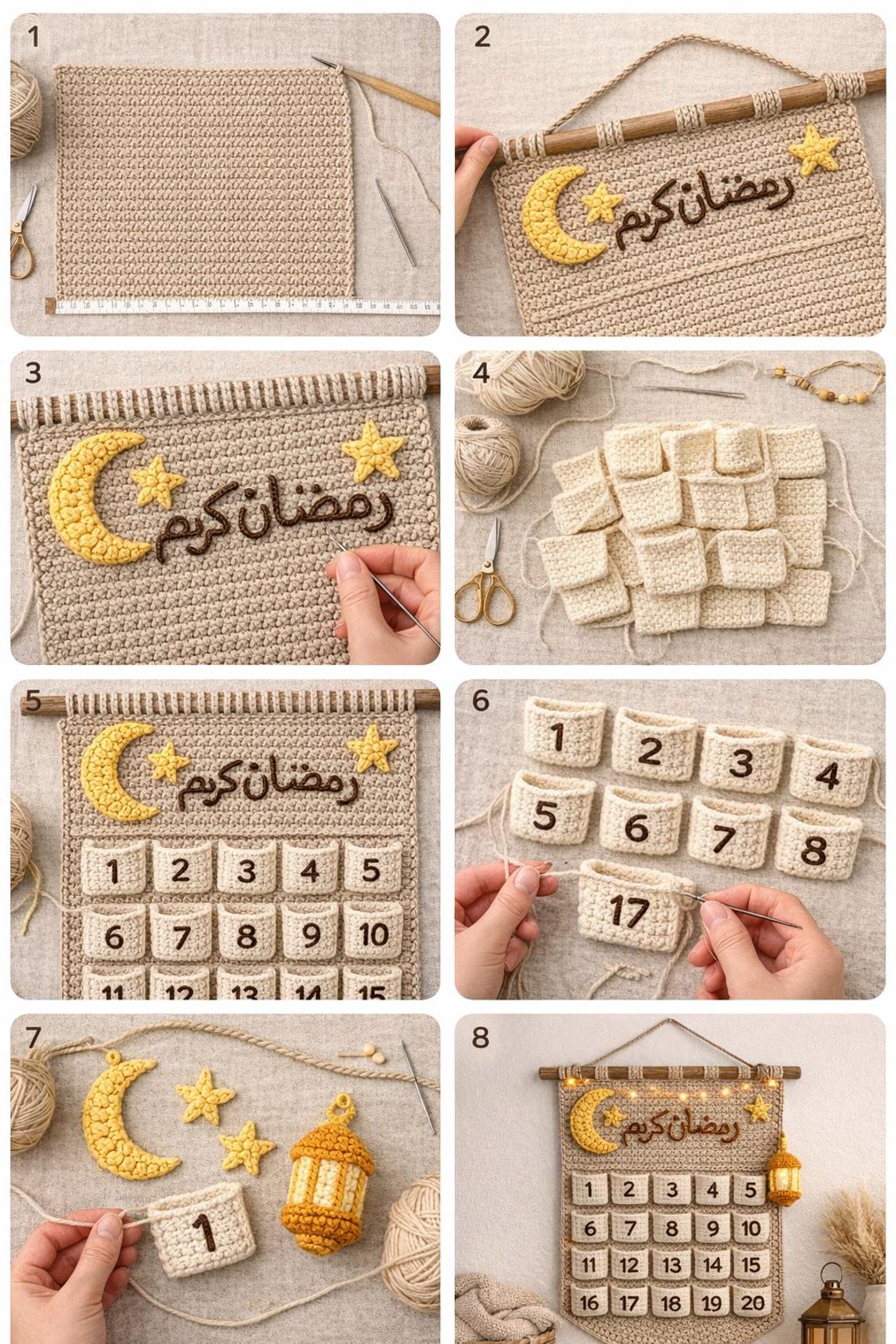 Crochet Ramadan Advent Calendar Pattern| PDF Download - Etsy