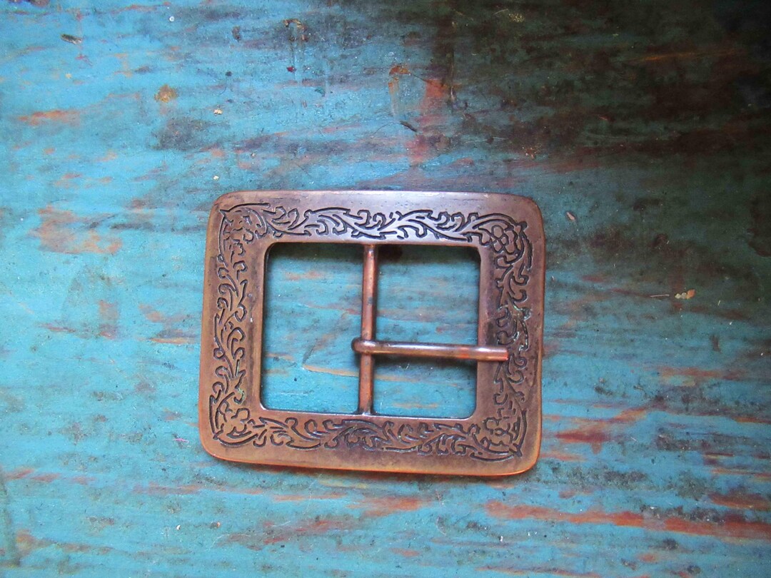 Bronze Rectangle Engraved Western Boho Belt Buckle 20% off for 2 or ...