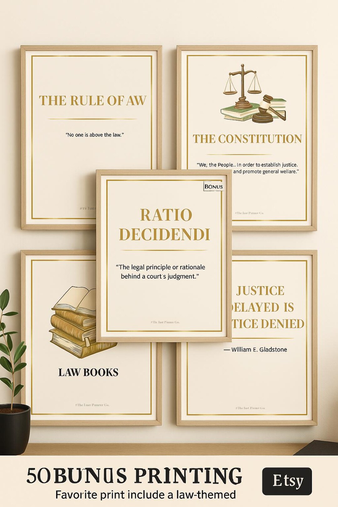 Law Office Wall Art | Legal Quote Poster Bundle - Etsy