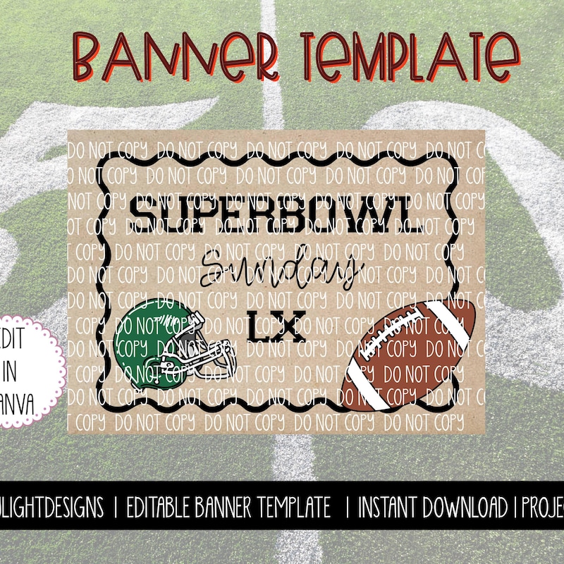 Super Bowl Banner - Etsy