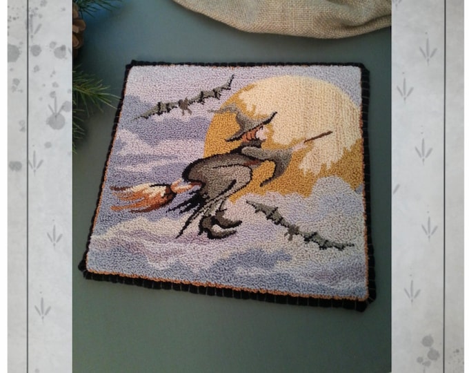 PRINTED Needle Punch Pattern full Moon PNP195P by - Etsy