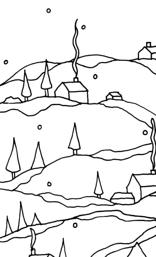 PRINTED - Needle Punch Embroidery Pattern - (tree Tops) (PNP87P) - by ...