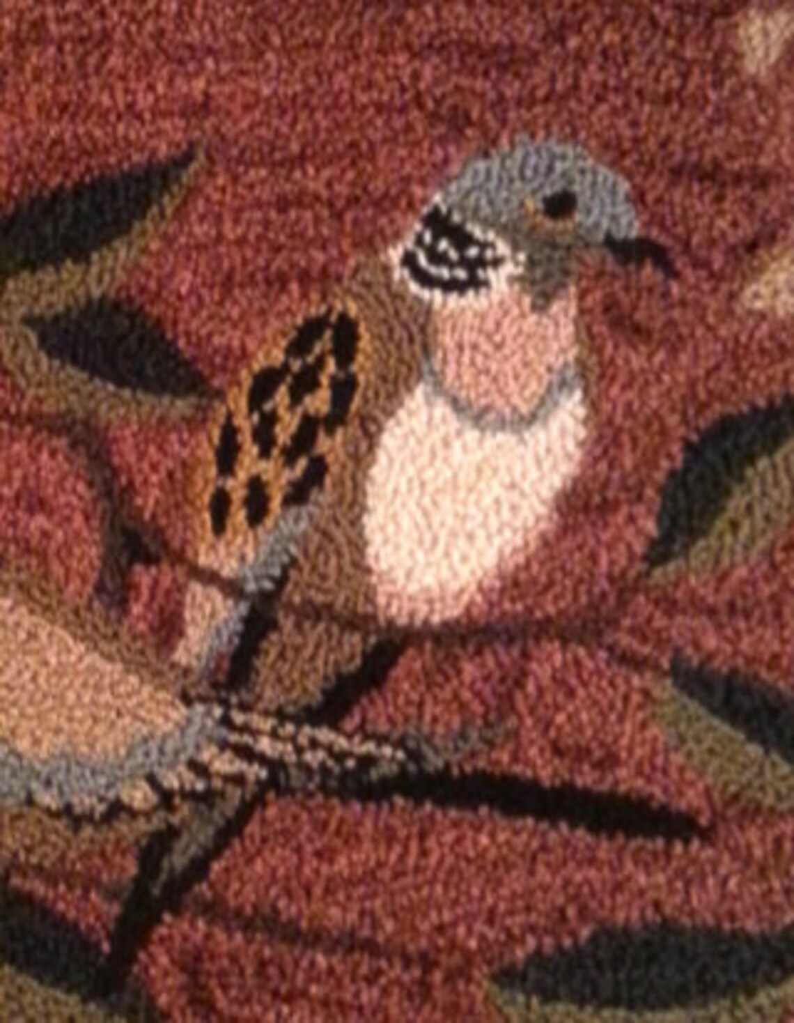 PRINTED Needle Punch Pattern two Turtle Doves PNP95P - Etsy