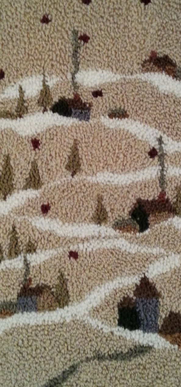 PRINTED Needle Punch embroidery Pattern Tree Tops | Etsy