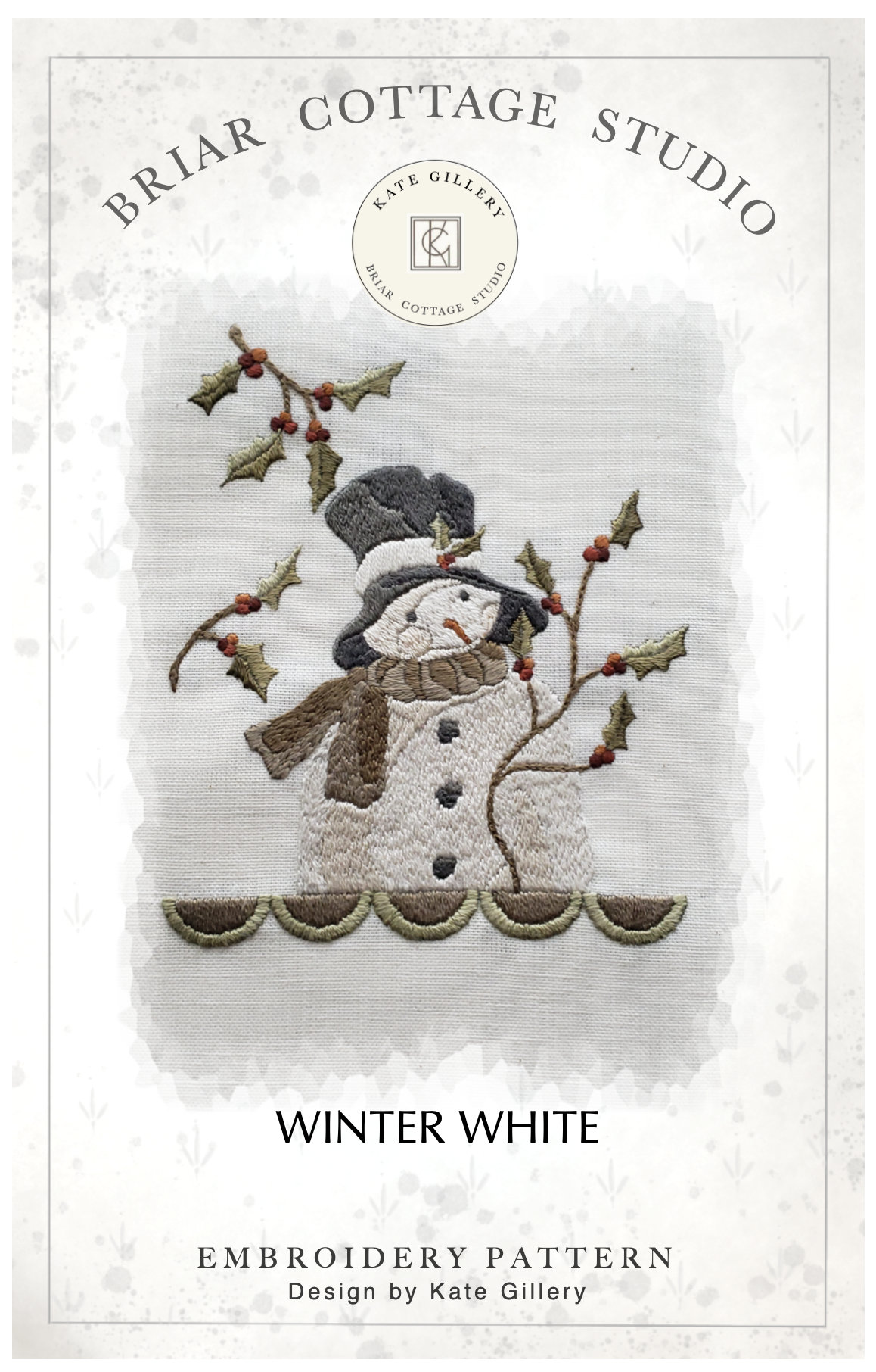 Embroidery Pattern DOWNLOAD Winter White EM0165 Design - Etsy