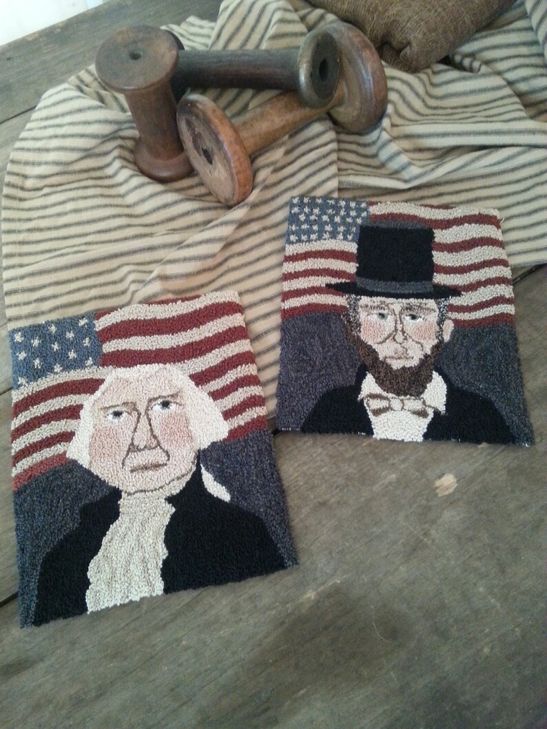 PRINTED Needle Punch Embroidery Pattern abe mixer - Etsy