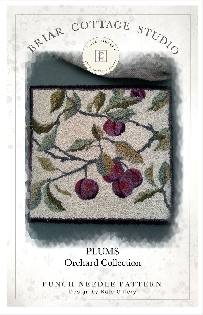 DOWNLOAD - Punch Needle Embroidery Pattern - (the Orchard Collection ...