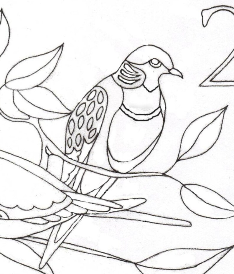 PRINTED - Needle Punch Pattern - (two Turtle Doves) (PNP95P) - by Kate ...