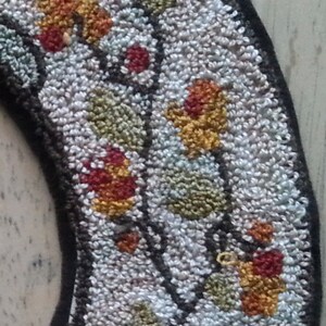 PRINTED - Needle Punch Embroidery Pattern - (bittersweet Candle Ring) (PNP66P) - by Kate Gillery ...