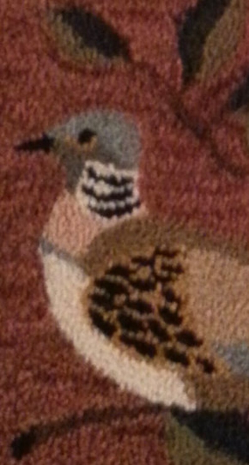 PRINTED Needle Punch Pattern two Turtle Doves PNP95P - Etsy