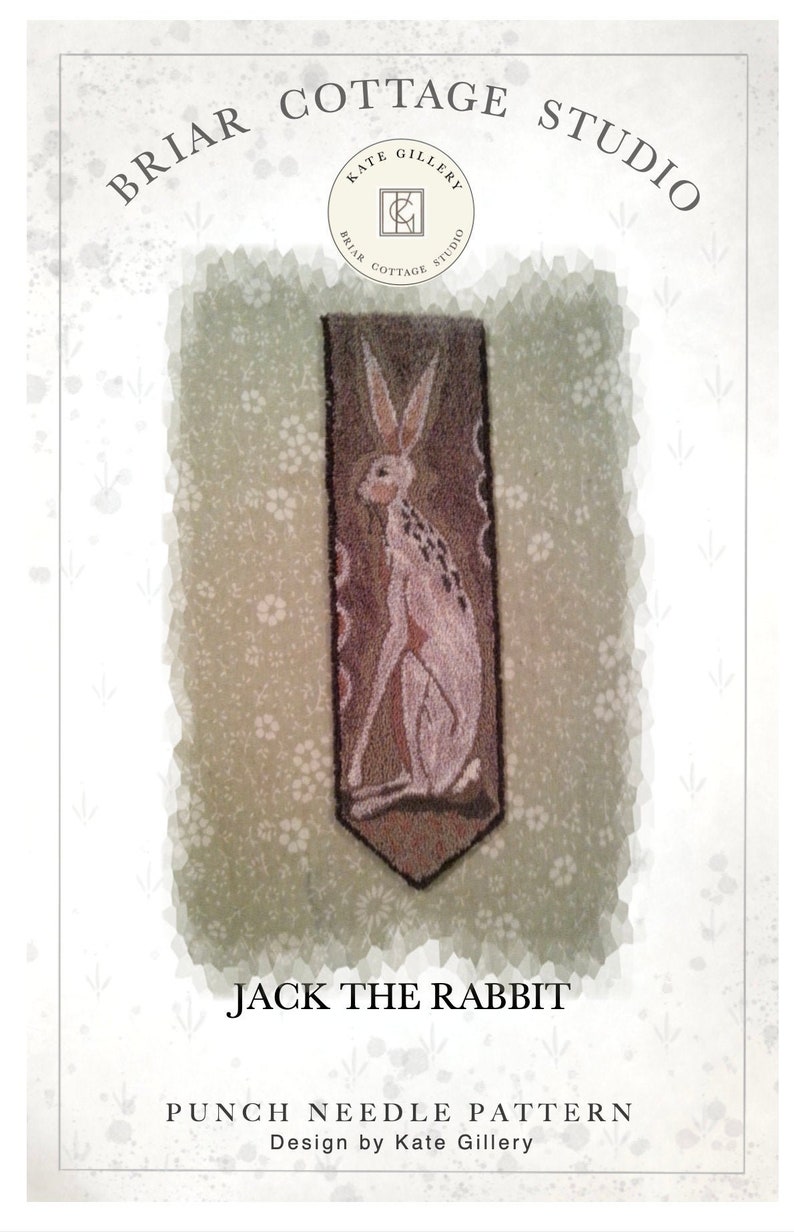 DOWNLOAD Punch Needle Embroidery Pattern jack the Rabbit | Etsy