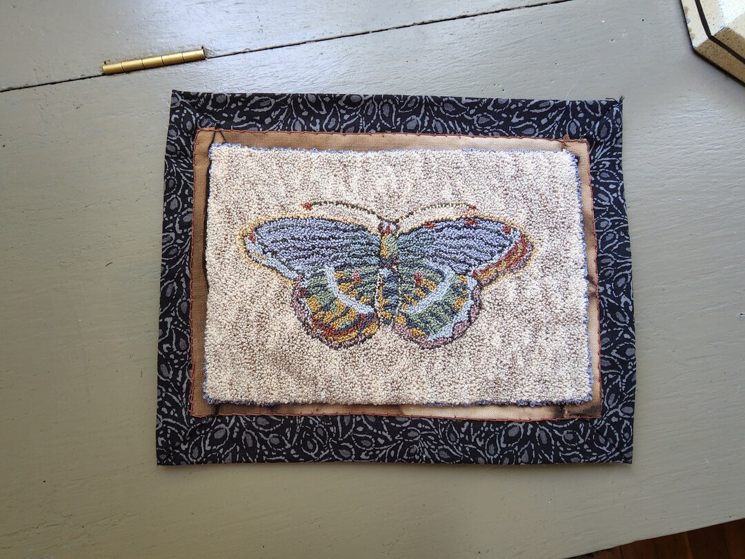 FINISHED - Punch Needle - (butterfly) - Designed & Punched by Kate ...