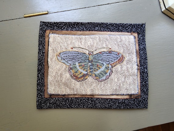 FINISHED Punch Needle butterfly Designed & Punched by - Etsy