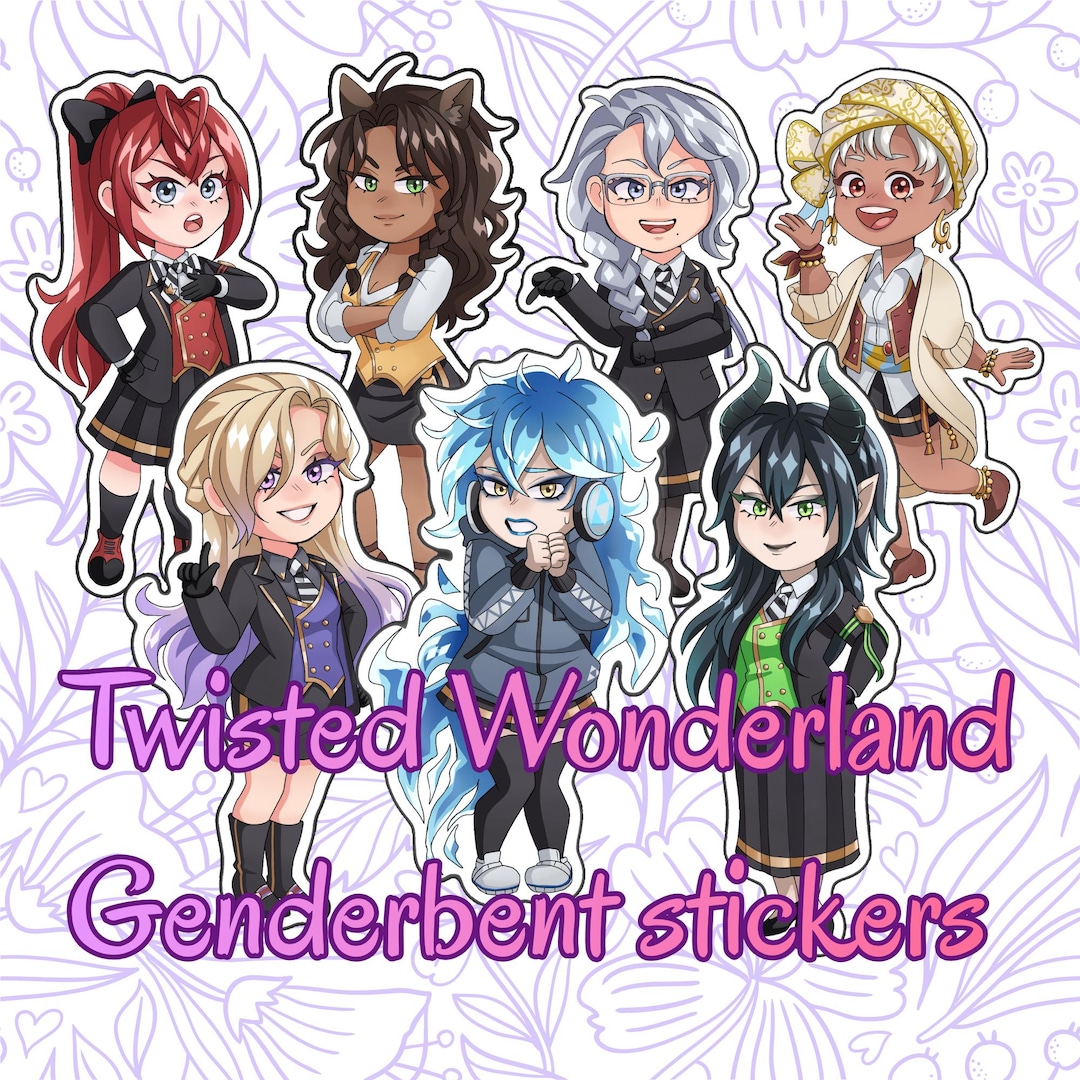 Twisted Wonderland Stickers | Genderbent Female Housewardens | Anime ...