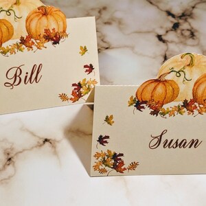 Fall Placecards, Autumn, Thanksgiving Placecards, Pop-up Placecard ...