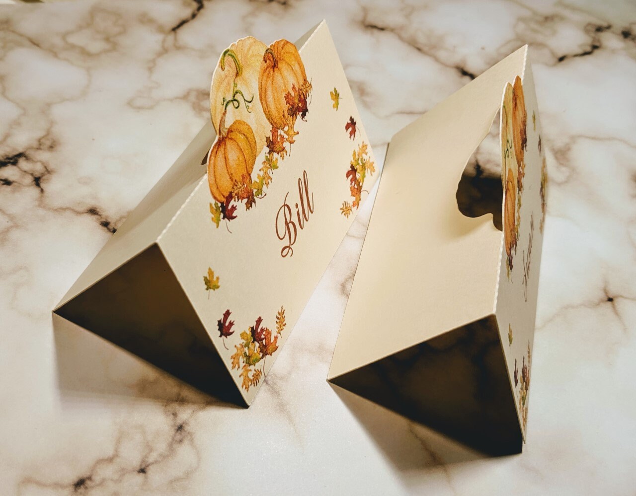 Fall Placecards Autumn Thanksgiving Placecards Pop-up | Etsy