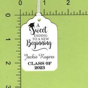 Graduation Favor Tags, PERSONALIZED Graduation Thank You, Graduation ...
