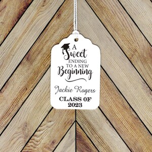 Graduation Favor Tags, PERSONALIZED Graduation Thank You, Graduation ...