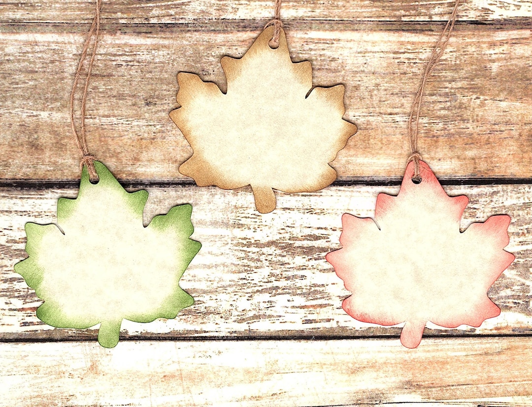 Leaf Shaped Favor Tags, Fall Wedding Favor Tags, Blank Maple Leaf Tags ...