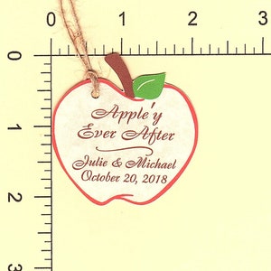 Apple Shaped Tag/wedding Favor Tags/apple Shaped Tag/apple Wedding ...