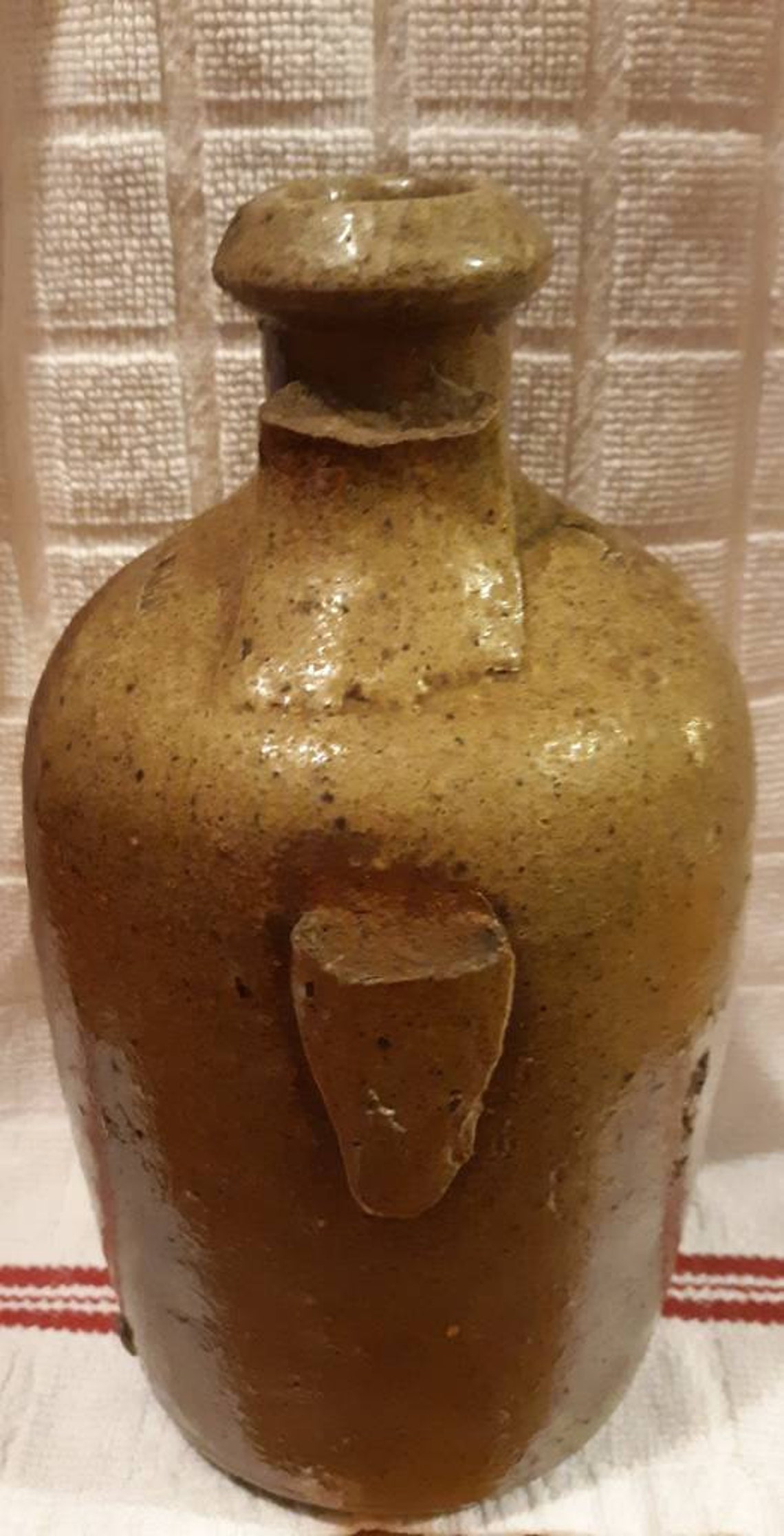Rare 1800's J. D. Craven 1/2 Gallon Whiskey Salt Glazed Stoneware Jug ...