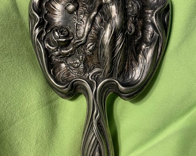 Antique 1904 Derby Silver Co. Art Nouveau Style Repousse Silver Plate ...
