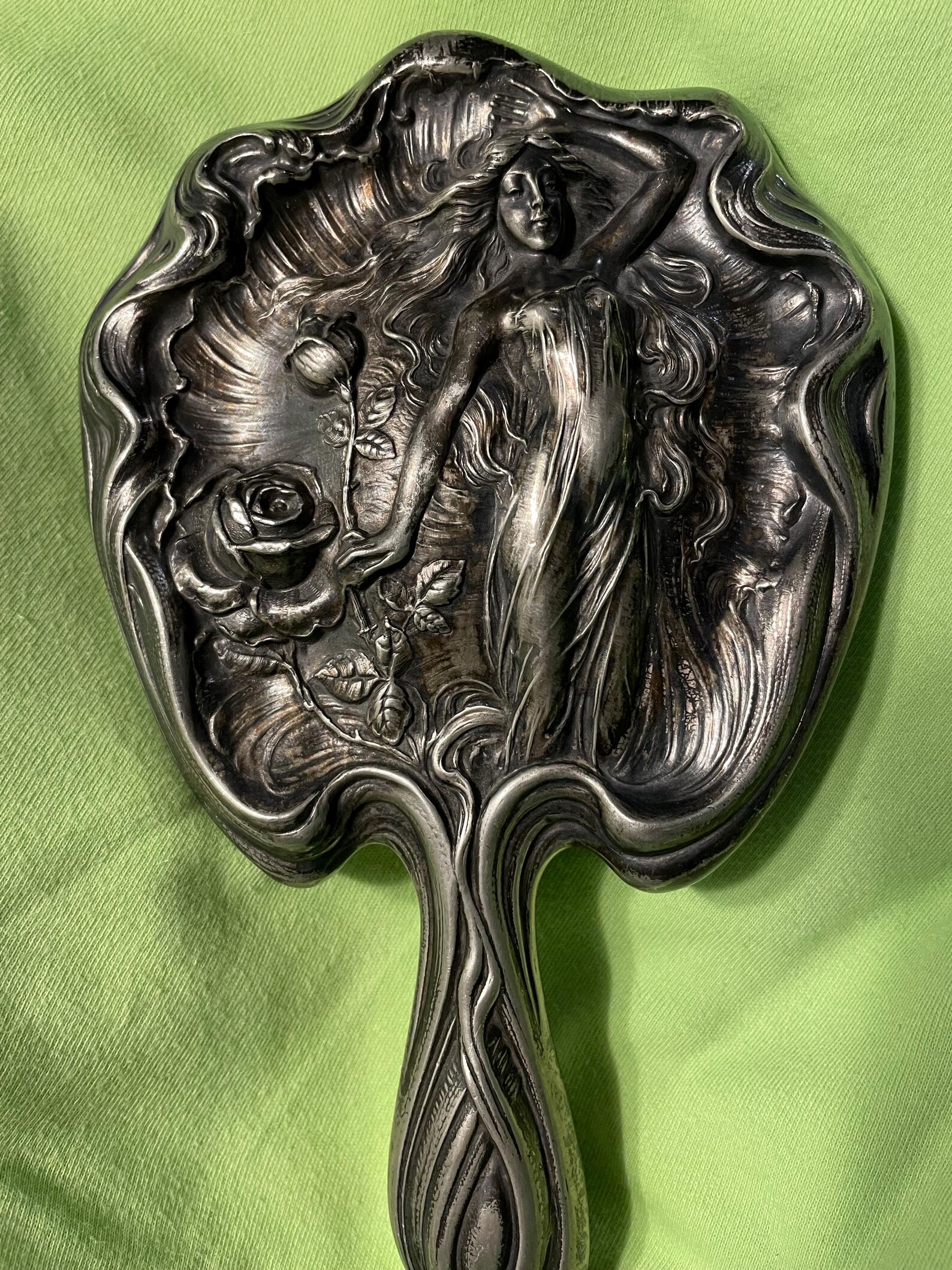 Antique 1904 Derby Silver Co. Art Nouveau Style Repousse Silver Plate ...