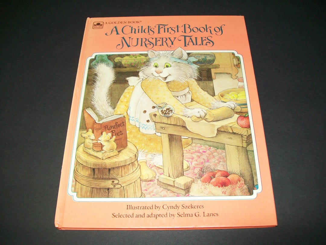 Vintage Children's Nursery Rhyme Book, First Book of Nursery Tales ...