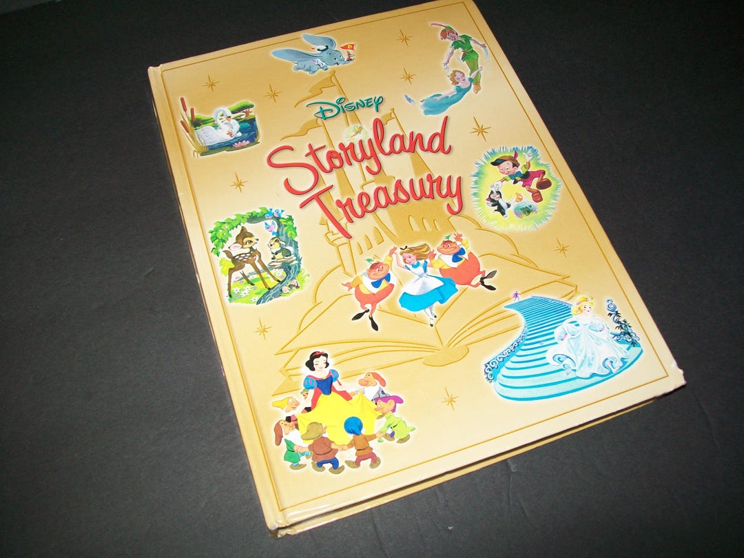 Vintage Children's Story Book, Disney's Storyland Treasury Book, Junk Journal Supply, Vintage ...