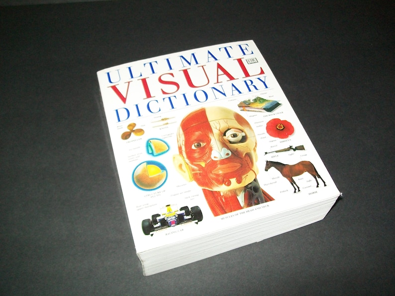 DK Ultimate Visual Dictionary, 1990s Vintage Picture Dictionary, Junk ...