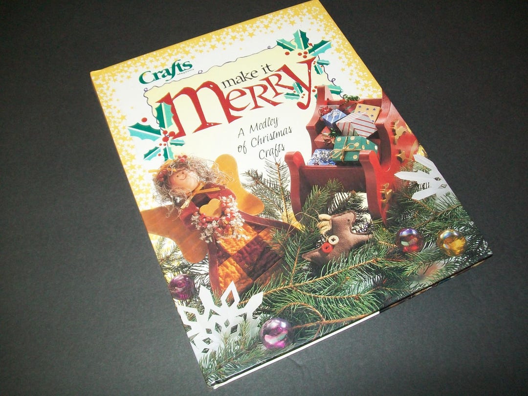 Vintage Christmas Craft Idea Book, Crafts Magazine Book, Christmas Junk ...