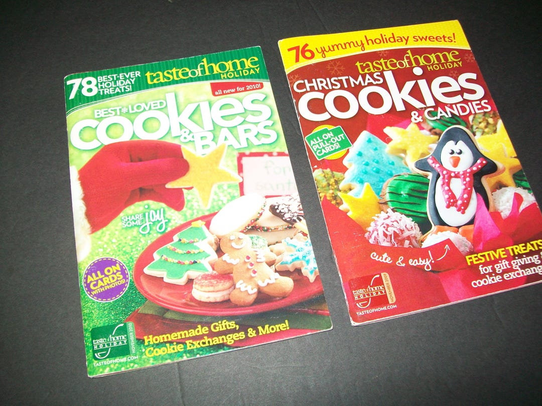 2 Christmas Cookie Recipe Booklets, Taste of Home Recipes, Baking ...