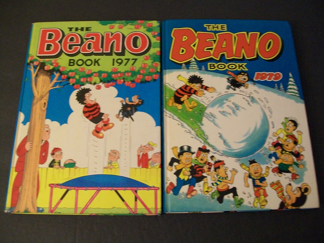 Vintage Beano Annual Books, UK Comic-cartoon Hardcover Books, Junk ...