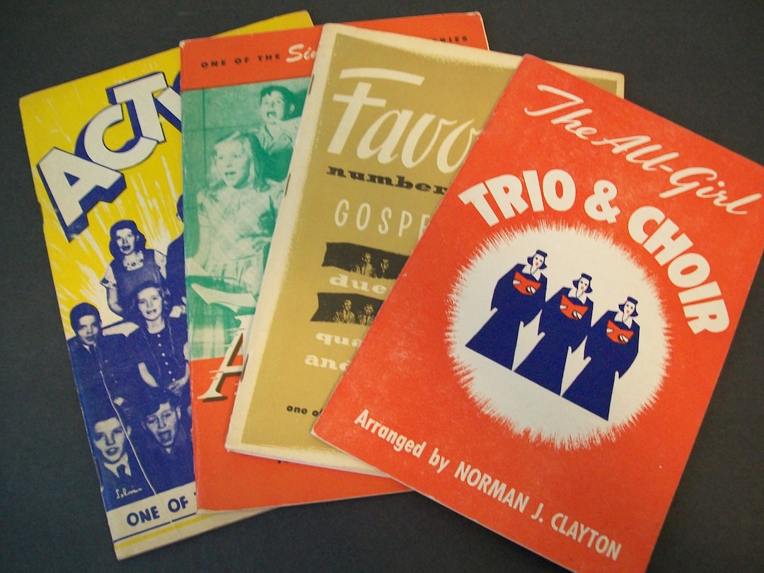 Vintage Song Booklets, Vintage Music Booklets, Choir,gospel Music, Junk ...
