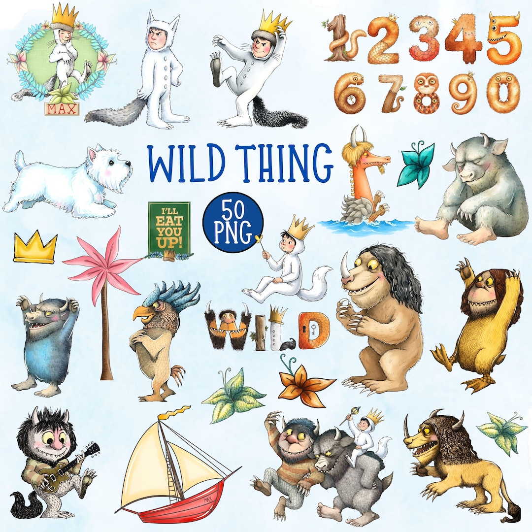 Where the Wild Things Are Clipart 50 PNG, Wild Things Monsters PNG ...