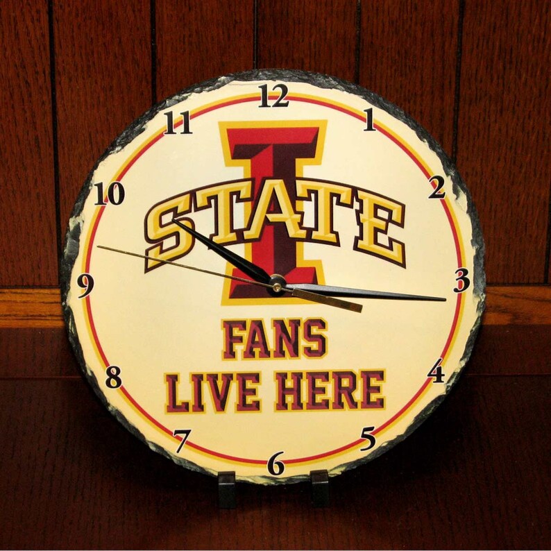 IOWA STATE CYCLONES Fans Live Here Clock Gift - Etsy