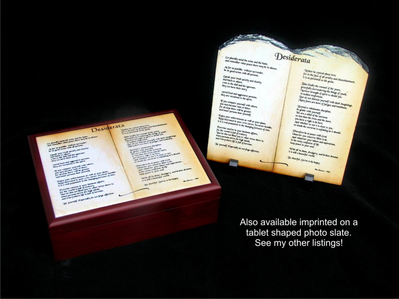 Desiderata Keepsake Box 6x8 Ceramic Top Any Occasion Gift or With ...