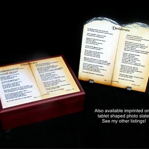 Desiderata Keepsake Box 6x8 Ceramic Top Any Occasion Gift or With ...