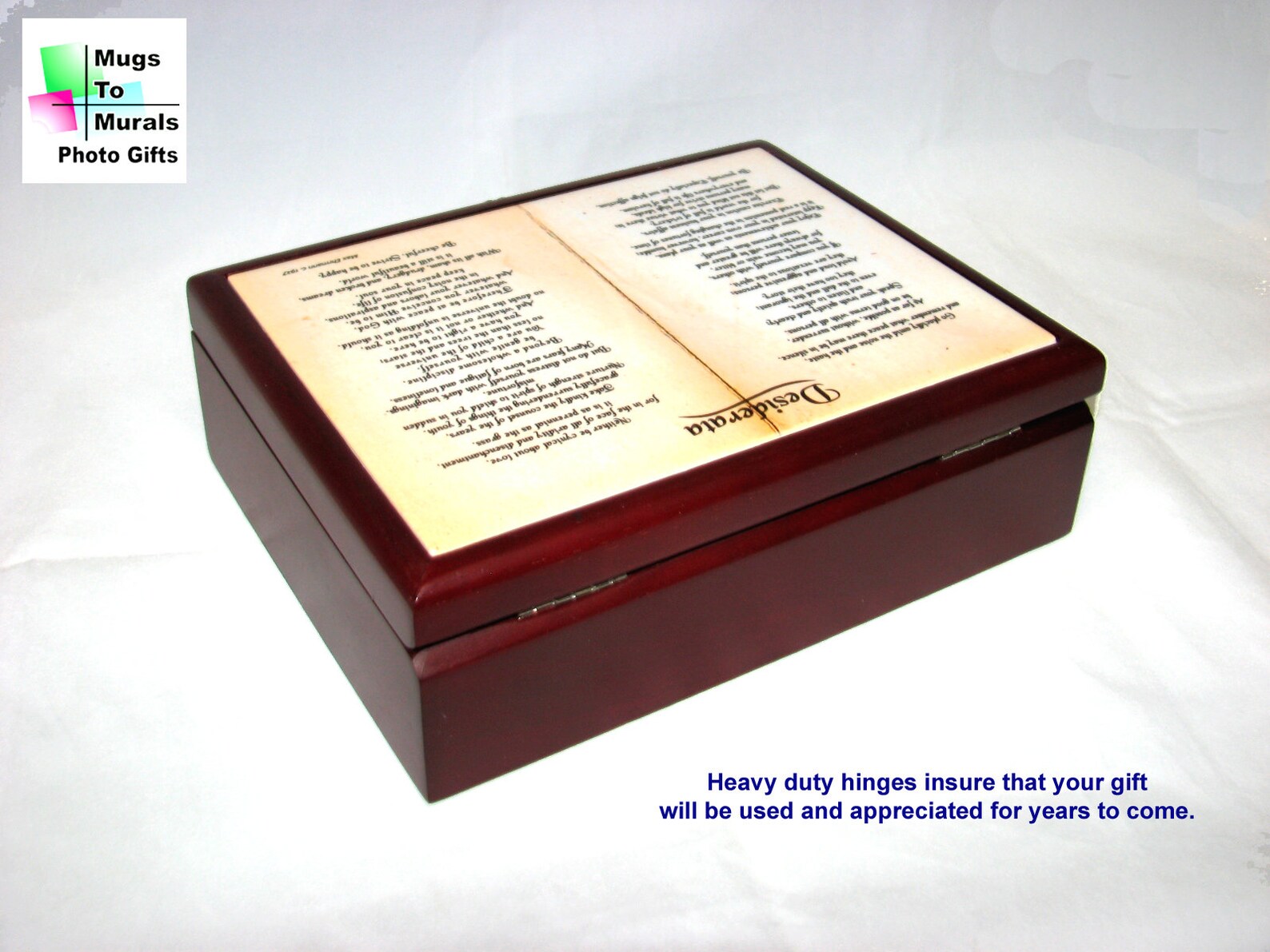 Desiderata Keepsake Box 6x8 Ceramic Top Any Occasion Gift or With ...