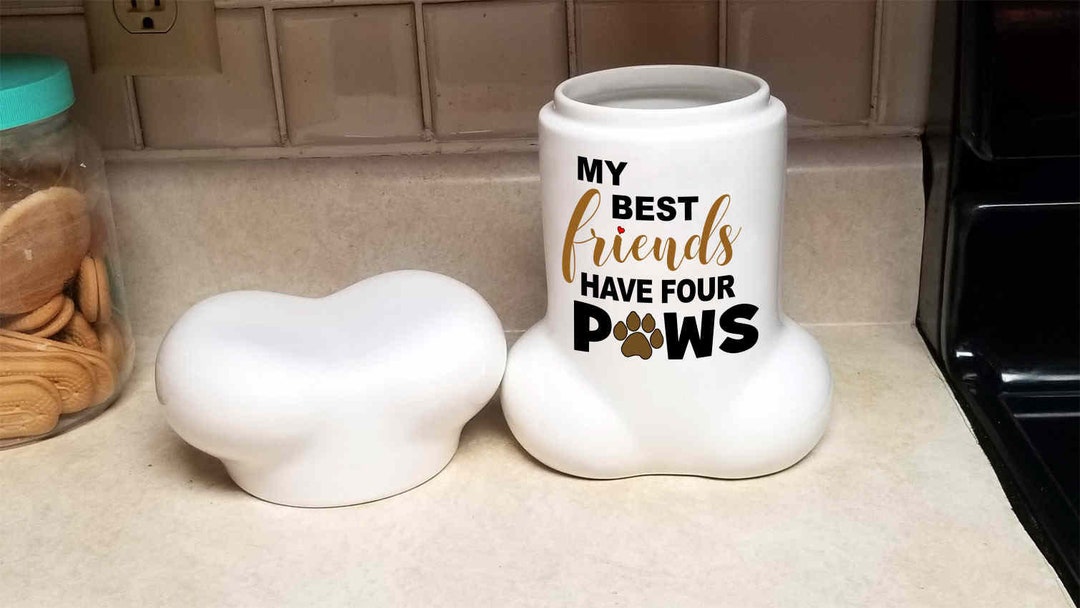 Dog Treat Jar, Bone Shaped Ceramic, Gift for Pet Lovers - Etsy