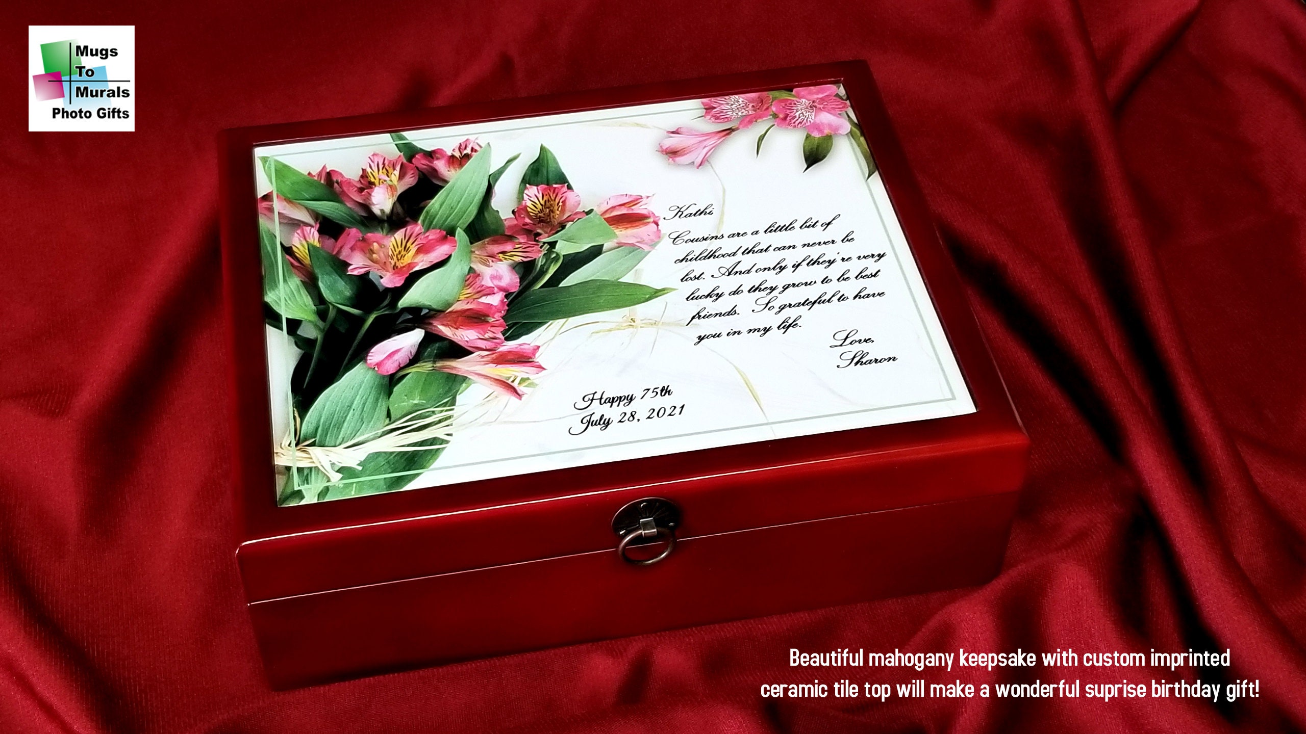 Desiderata Keepsake Box 6x8 Ceramic Top Any Occasion Gift or With ...