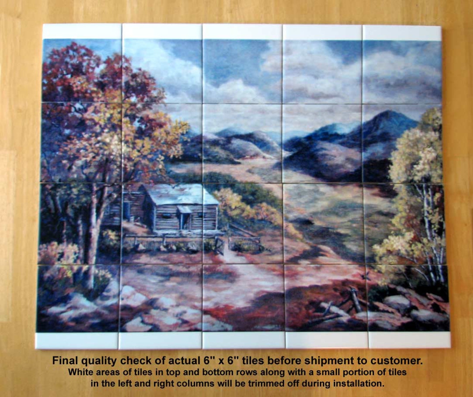Custom Ceramic Tile Mural: Kitchen Backsplash, Bathroom, Fireplace - Etsy