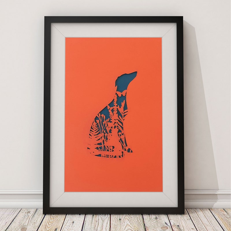 Whippet Art - Etsy