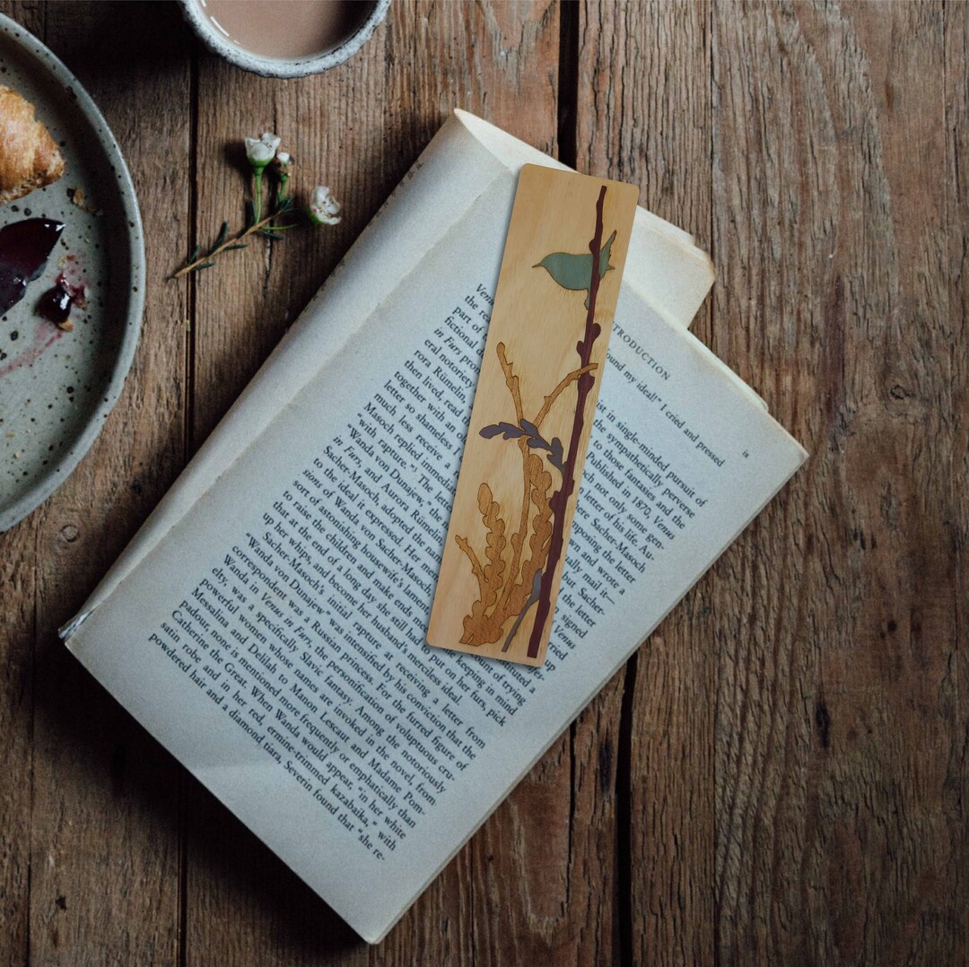 Personalized Wren Wooden Bookmark: Laser Engraved Foliage, 5th ...