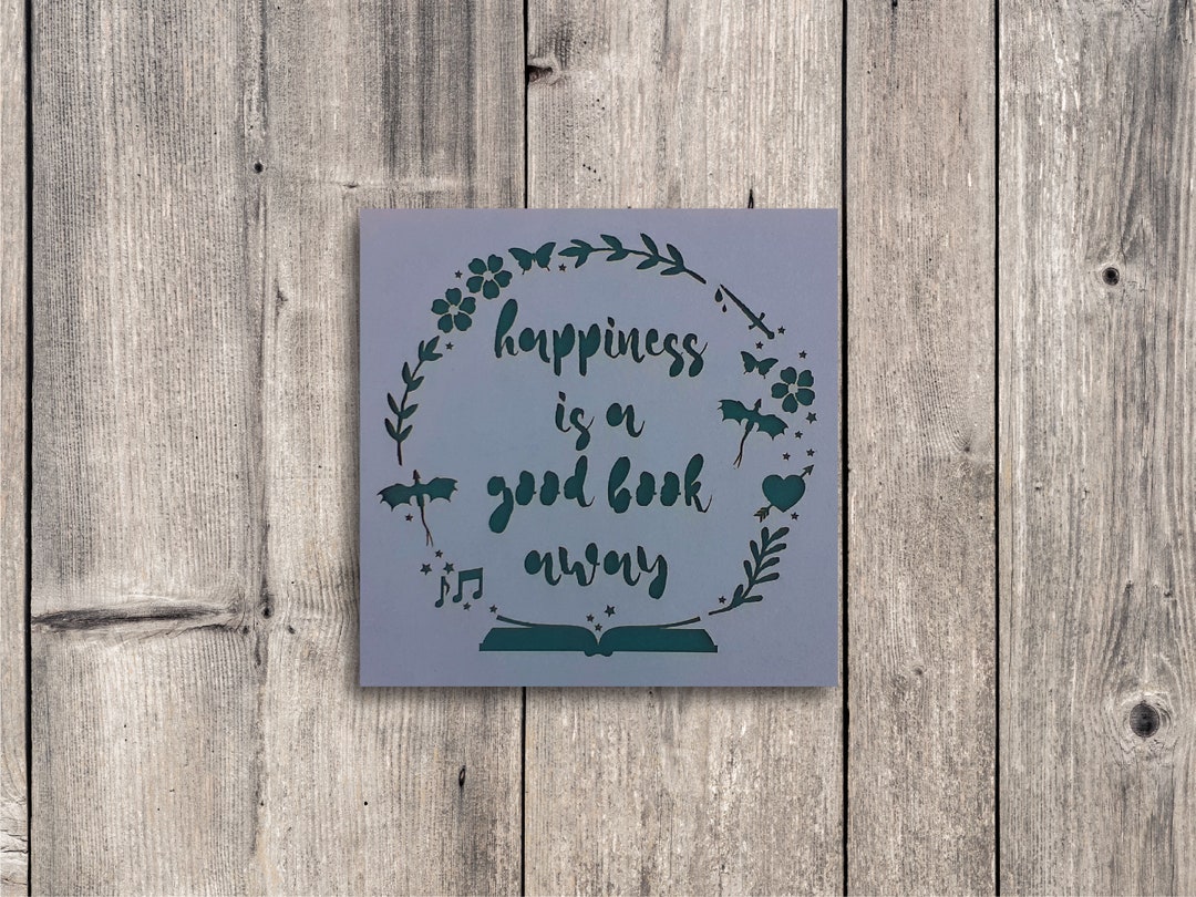 Book Lover Card: Lasercut Handmade Greeting Card - Etsy