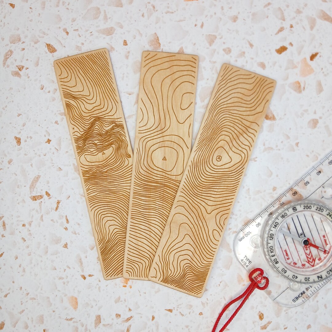 Scottish Mountain Wooden Bookmarks// Ben Nevis, Ben Macdui, Cairn Gorm ...
