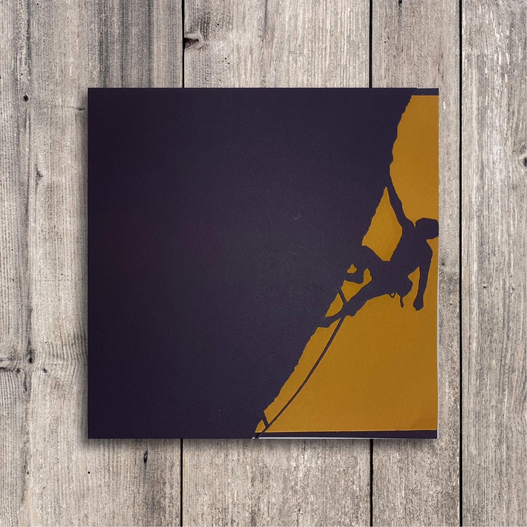 Rock Climber Card // Climber Card, Climbing, Adventure, Extreme Sport ...