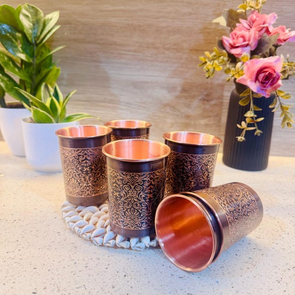 100% Real Copper Cups - Etsy